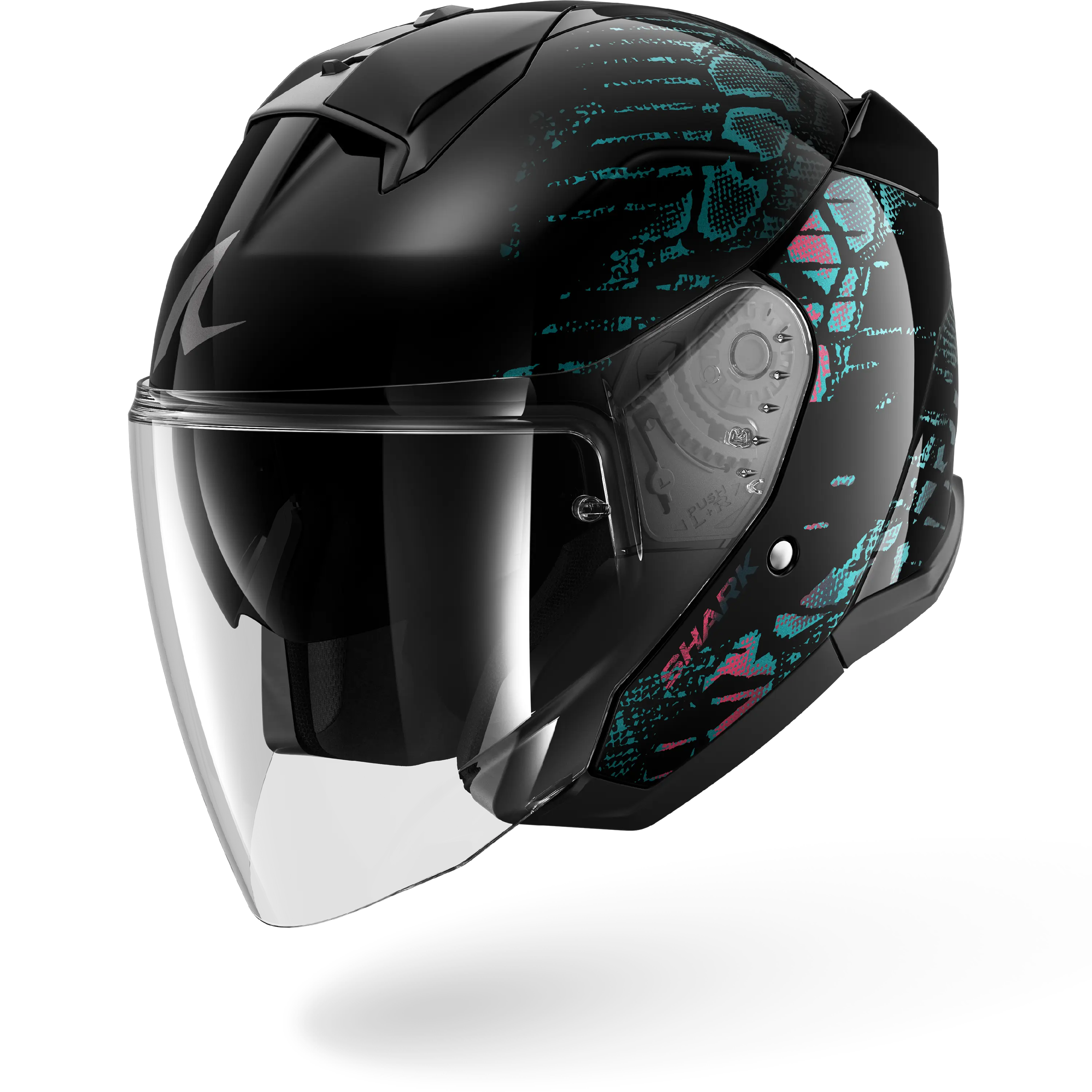 SKWAL JET REPTAIA Black Violet Glitter – Shark Helmets