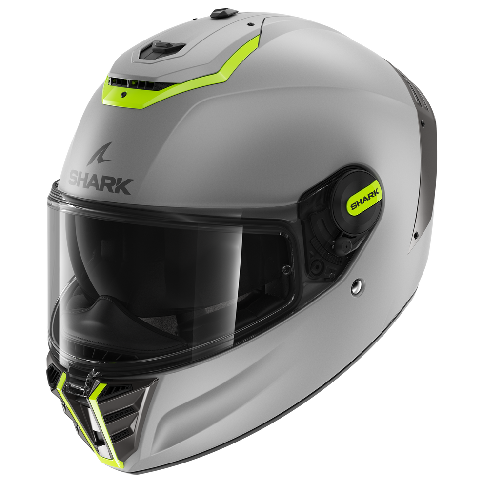 SPARTAN RS Blank Matte SP Silver Yellow Silver – Shark Helmets